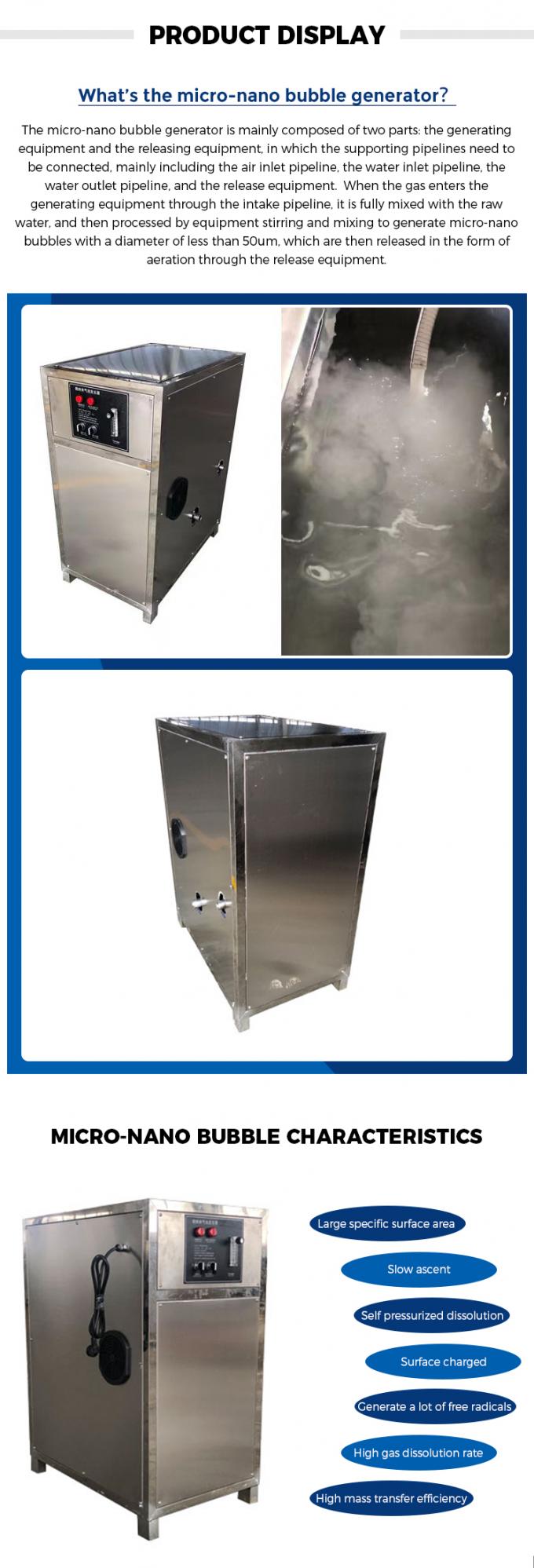 50 kg Capacity Floating Micro Nano Bubble Generator For Petting Bath ...